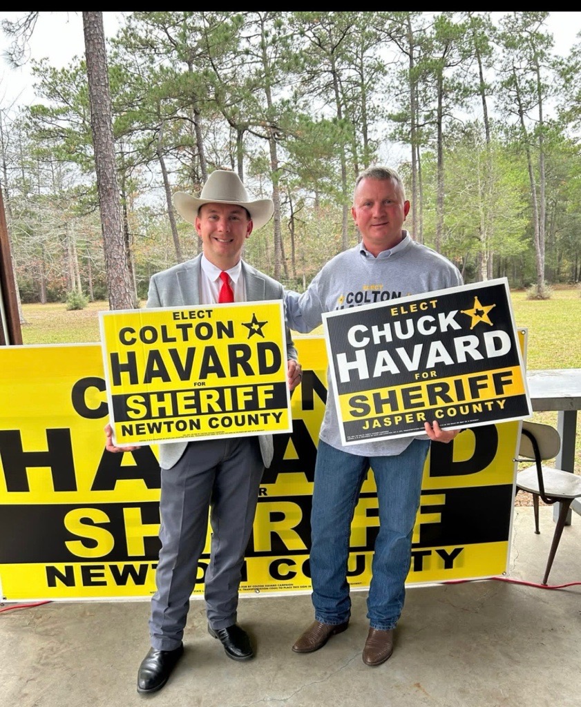 Father and son sworn in as sheriffs of Jasper and Newton Counties