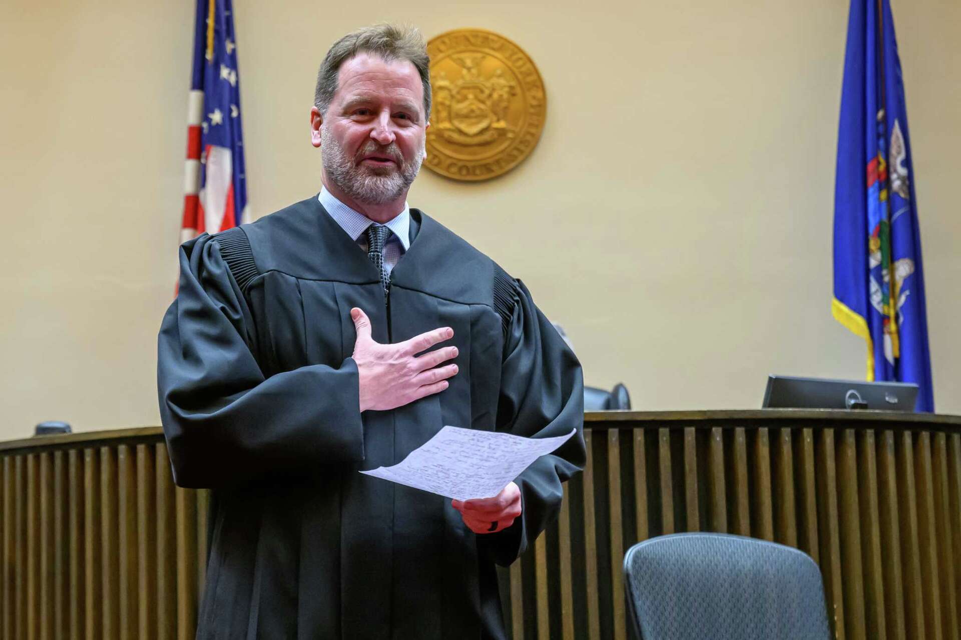 James Davis sworn in as Saratoga County judge, replacing Murphy