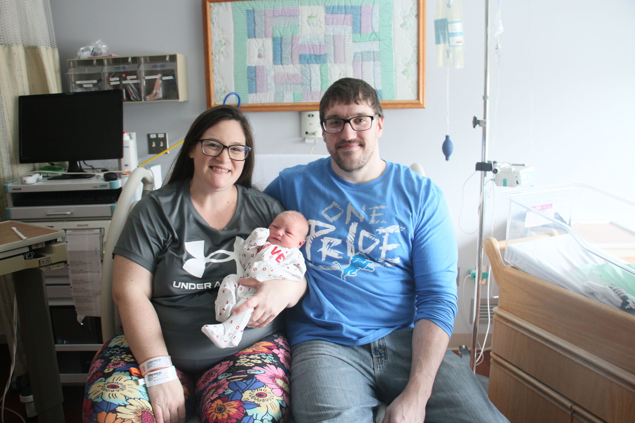 Vandercook family in Caro welcomes Thumb's first baby of 2025