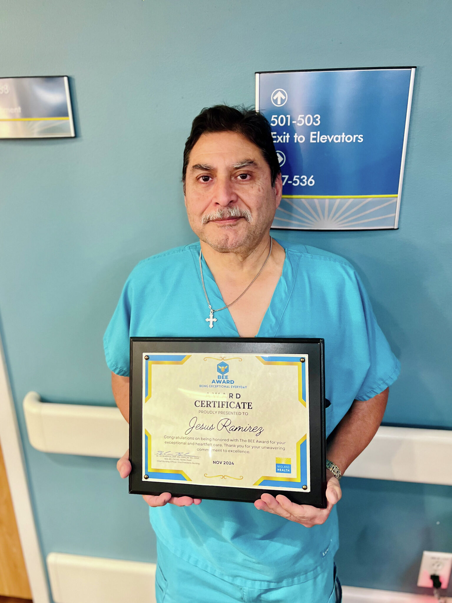 Midland CNA Jesus Ramirez wins BEE Award for exceptional care