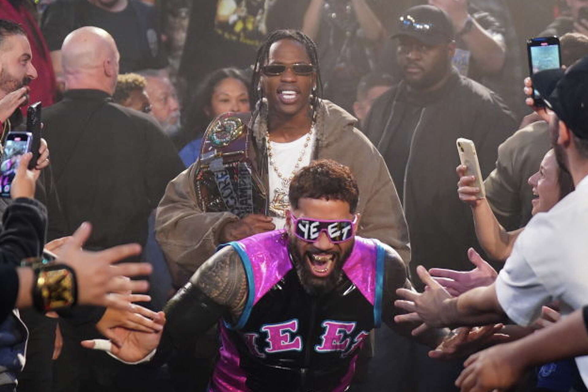 Travis Scott In Wwe Travis Scott, The Rock, Drake And Lil Yachty