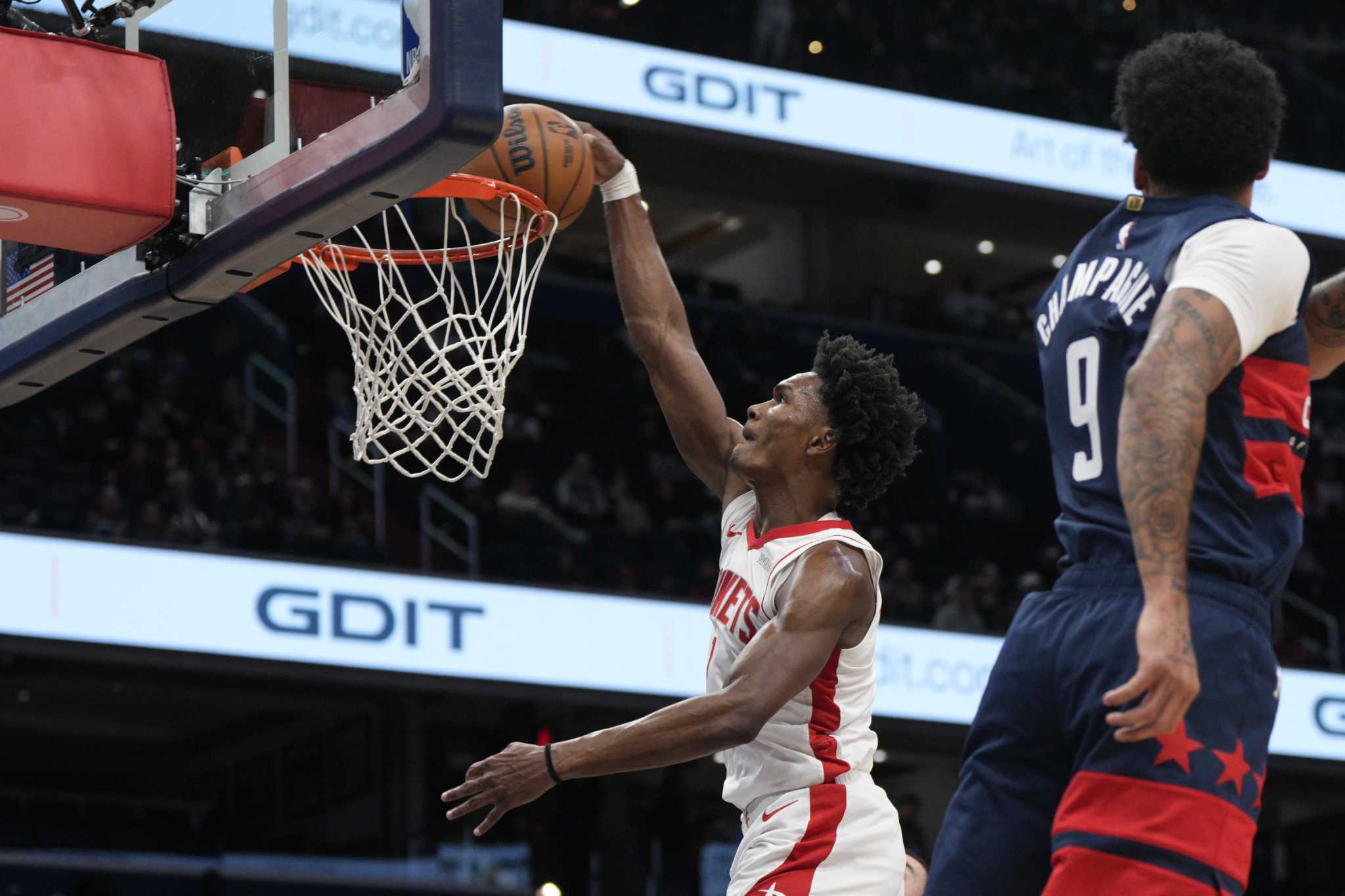 Houston Rockets overcome slow start before rolling past Wizards
