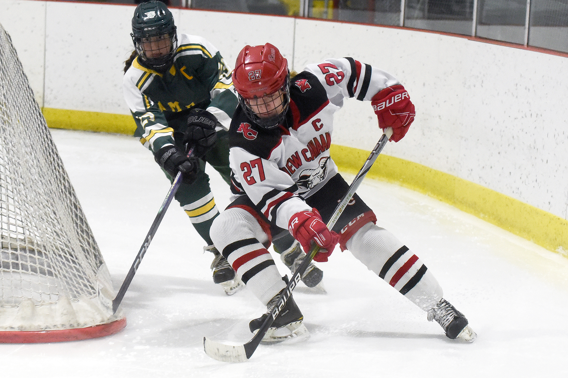 New Canaan girls hockey, Maddie Tully top Hamden, Kyra Sweeney in OT