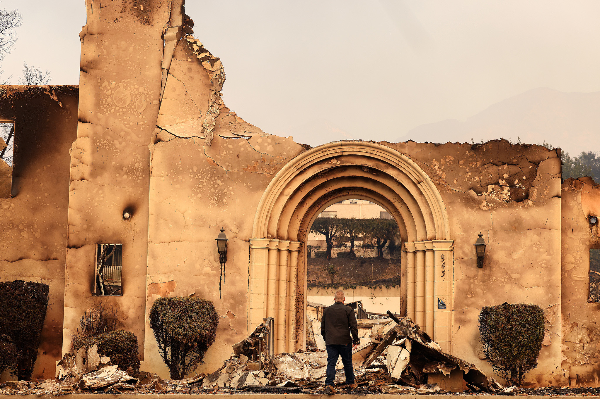 Before-and-after LA wildfire photos show the destruction of landmarks