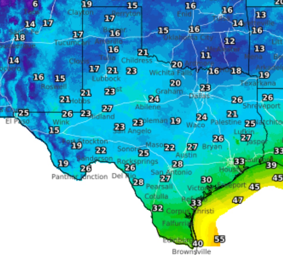Laredo dry spell ends with heavy rain ahead of freeze warning from NWS
