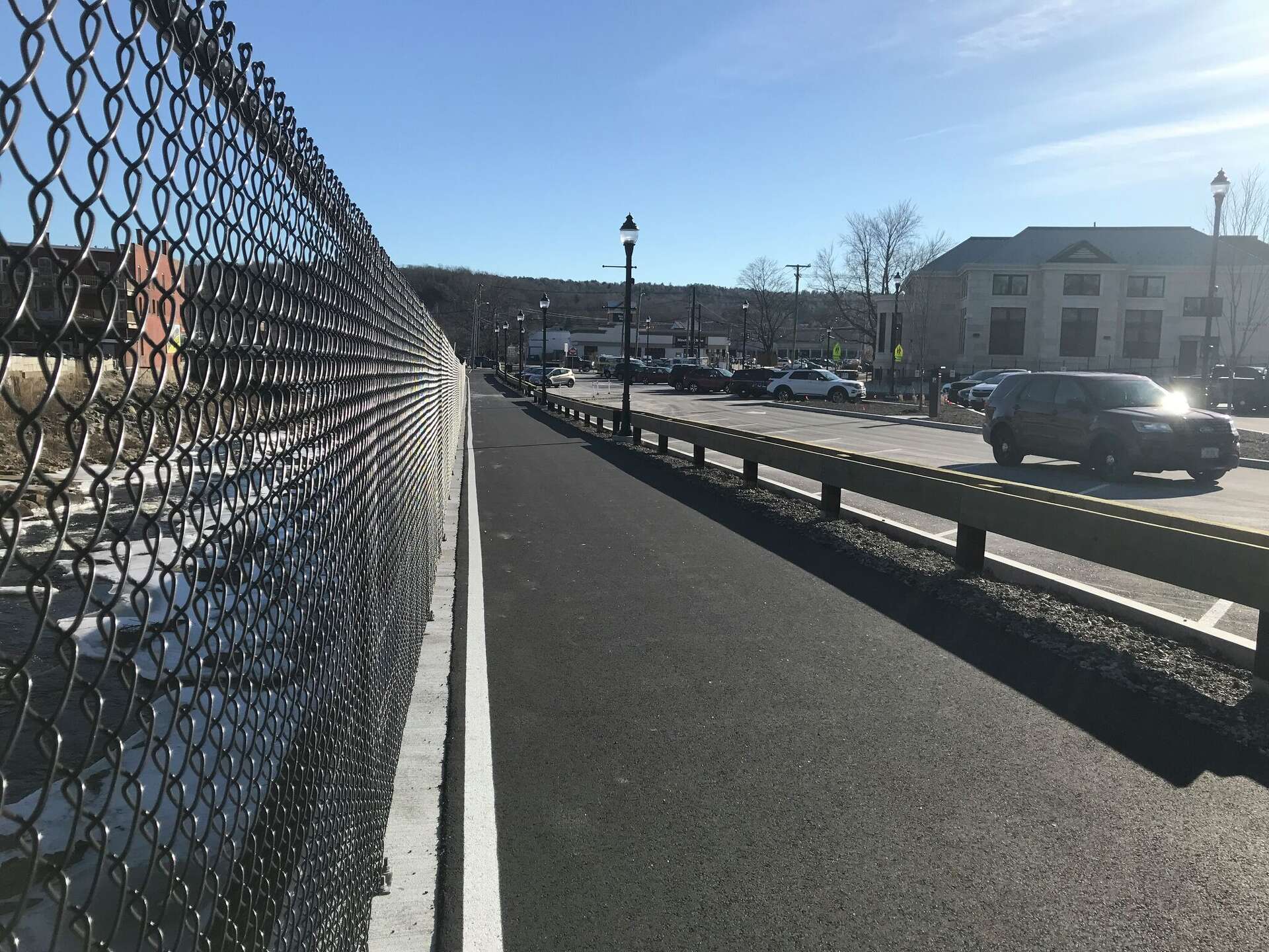 Torrington celebrates $900K redesign of parking lot, trail connection