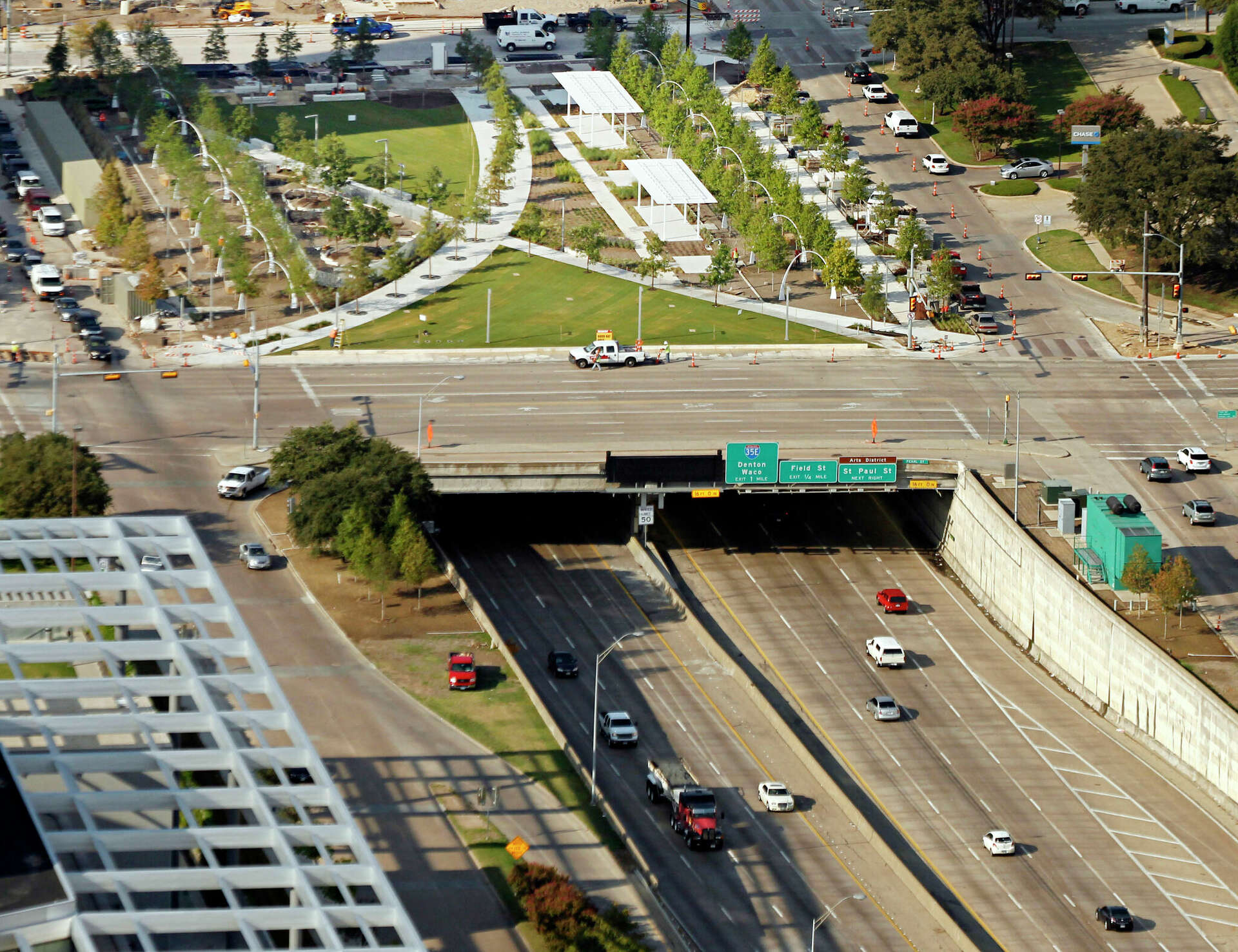 Harris County will study idea of putting small parks over Katy Freeway