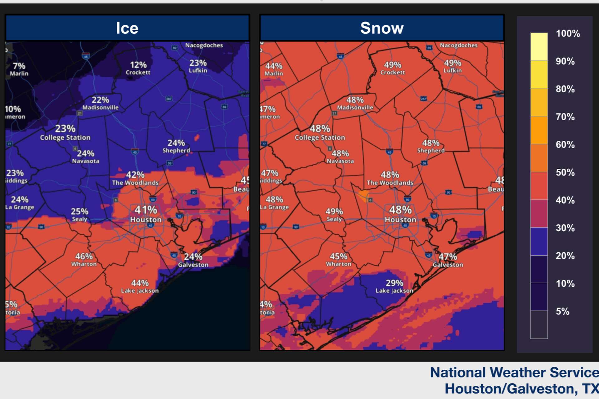 Houston freeze: Snow, winter precipitation looking more likely