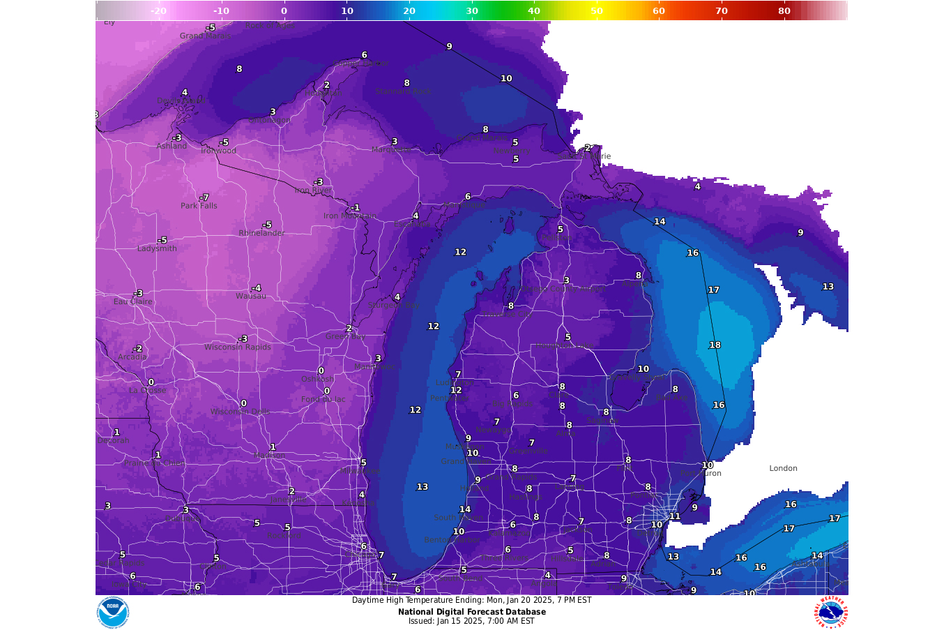 Frigid arctic air mass to hit Michigan, single-digit highs next week