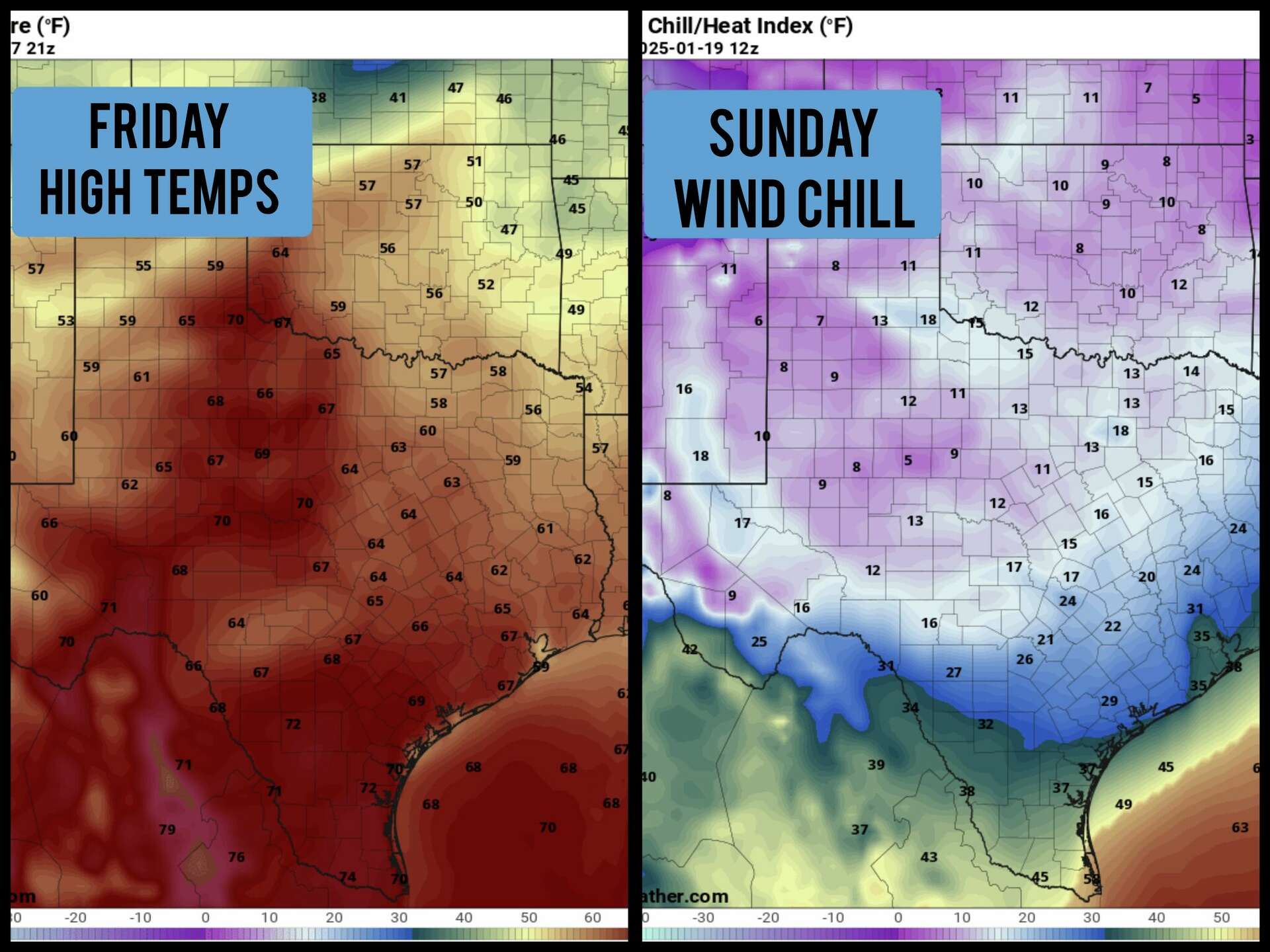 Drastic temp swings are heading to South Texas. Here’s when.