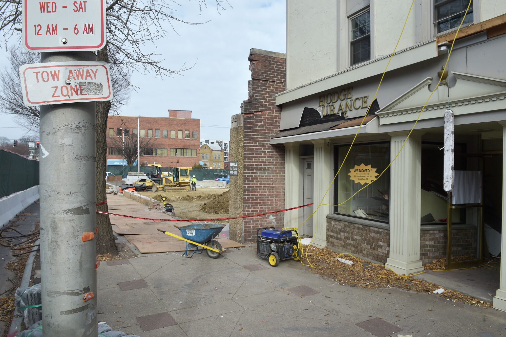 Downtown Danbury demolition continues, clearing site for Ives Bank HQ