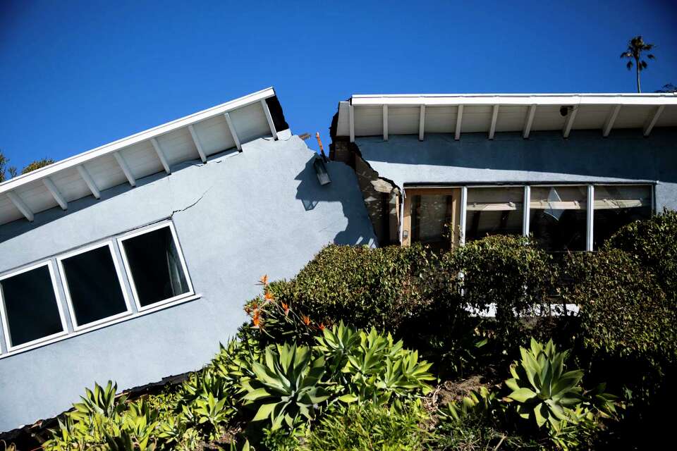 This home survived the Palisades Fire. Then it split in half