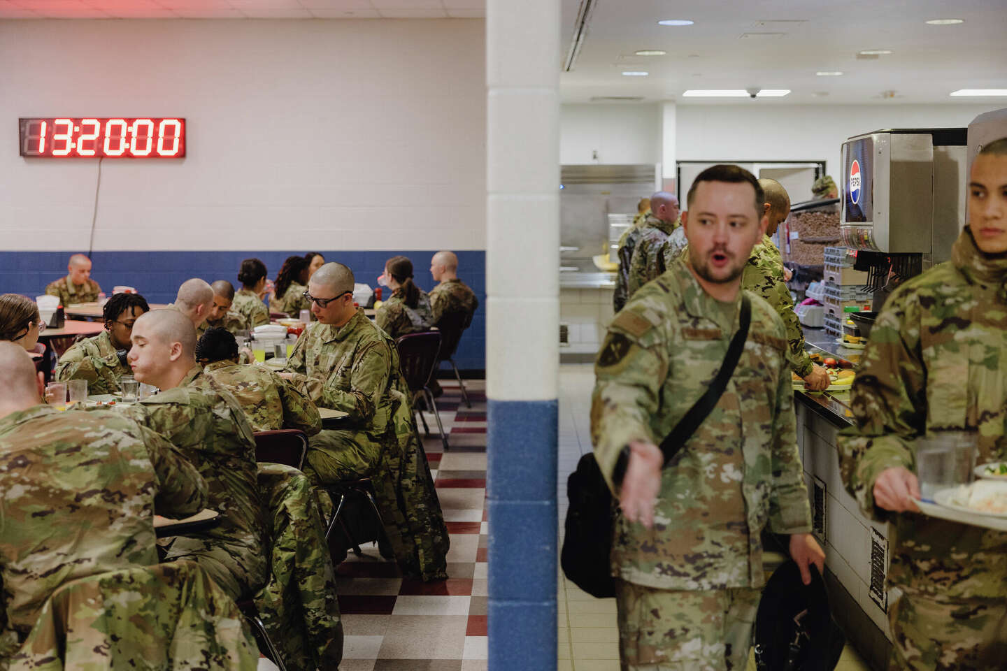 In Air Force basic training, discipline starts at breakfast