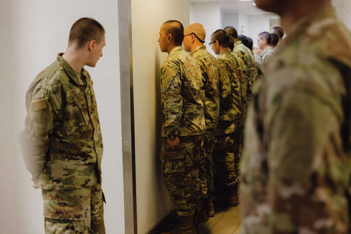 In Air Force basic training, discipline starts at breakfast