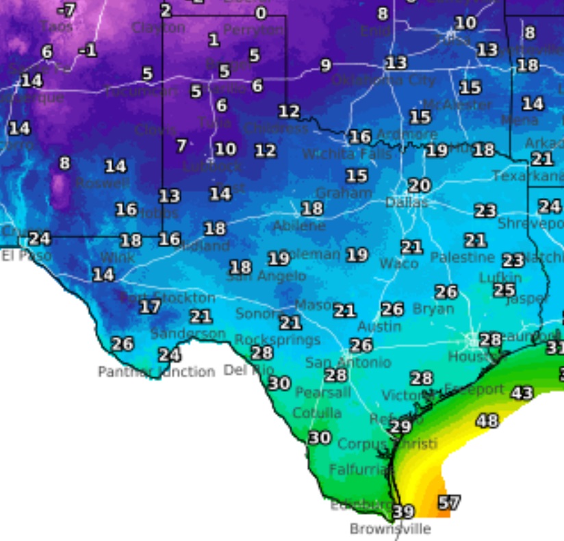 Snow forecast for Laredo returns Tuesday amid emergency declaration
