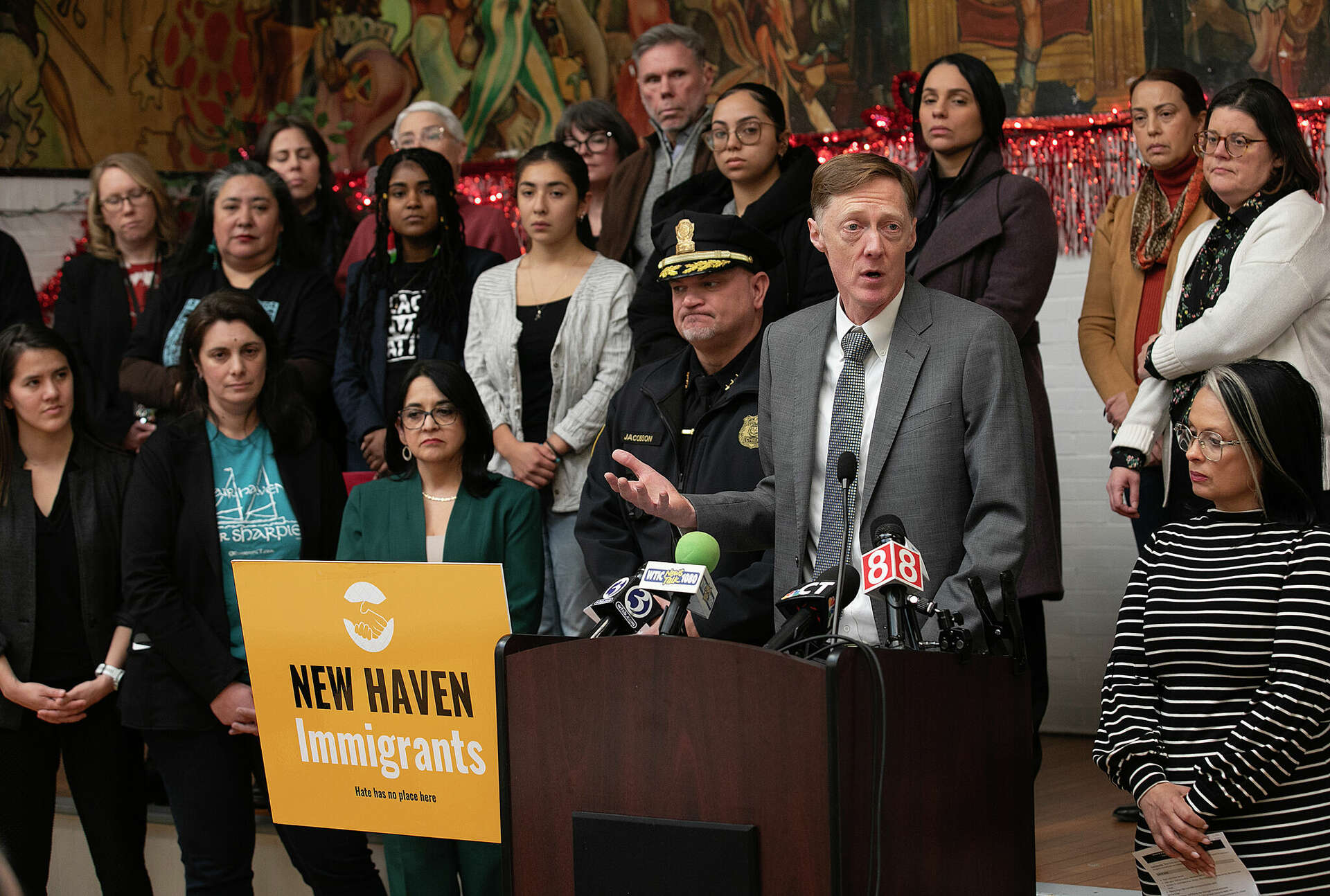 'We are a city of immigrants,' New Haven Mayor Elicker declares