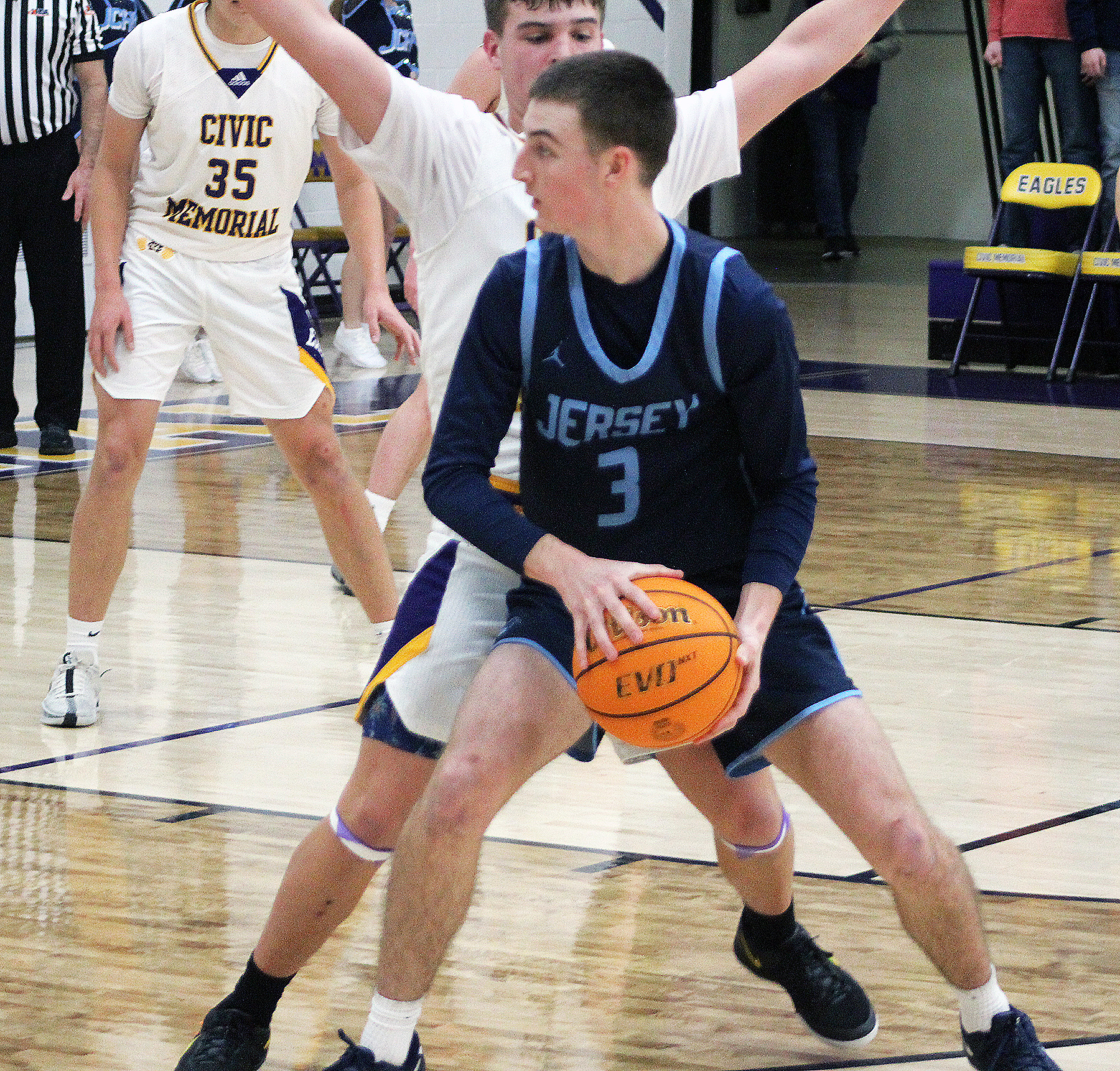 Jaxon Brunaugh ties Jersey scoring record in loss to CM