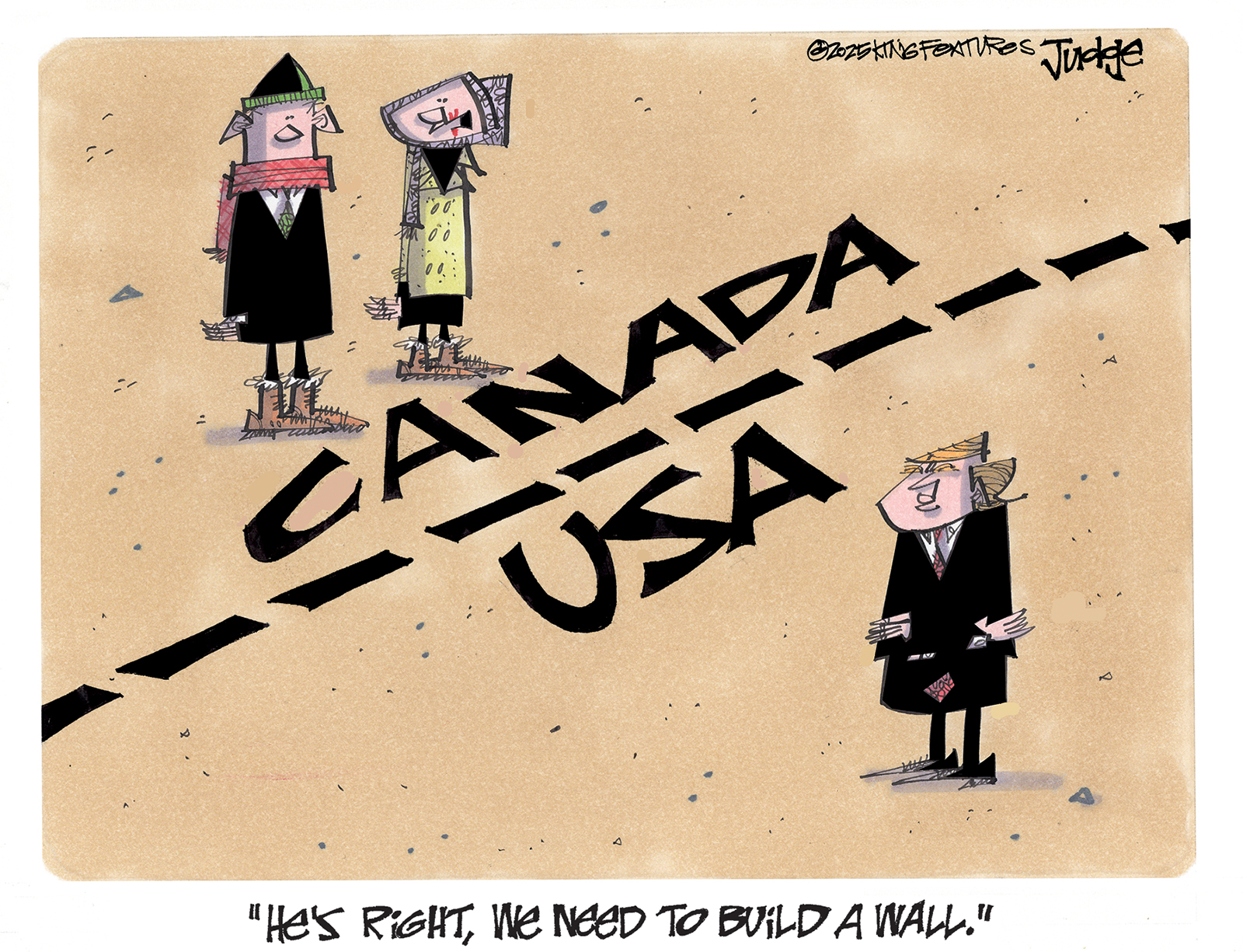 Opinion cartoon: Border wall