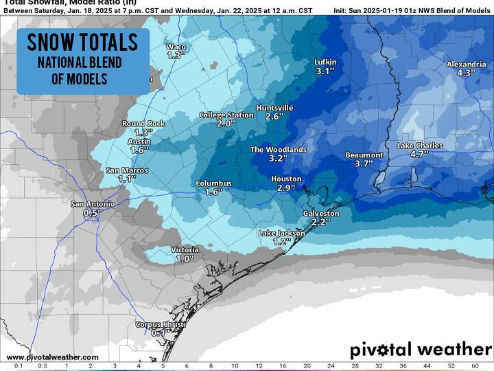 Frigid air, ice, and snow aim for South Texas. Here’s a timeline.