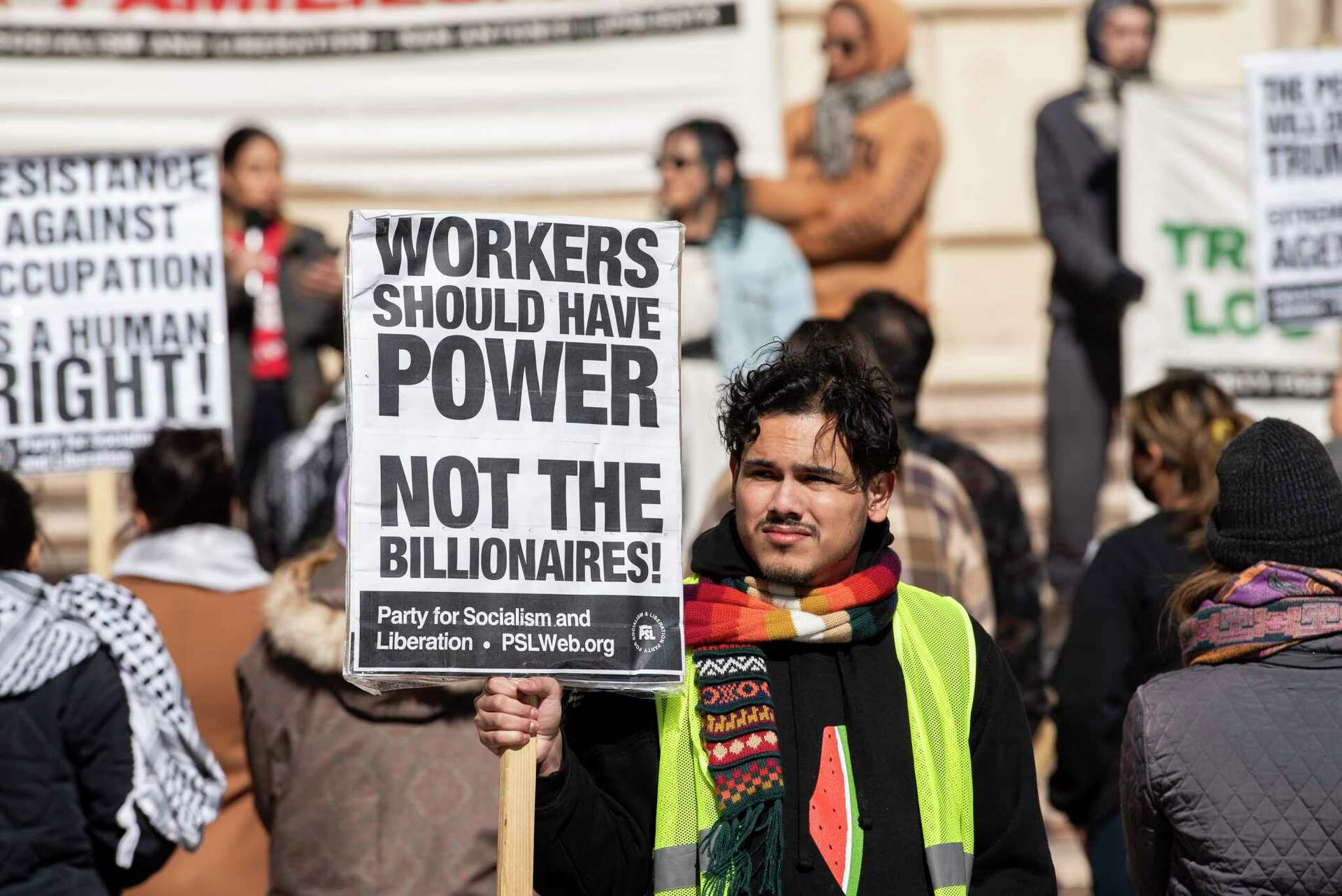 San Antonians protest Trump presidency day before inauguration
