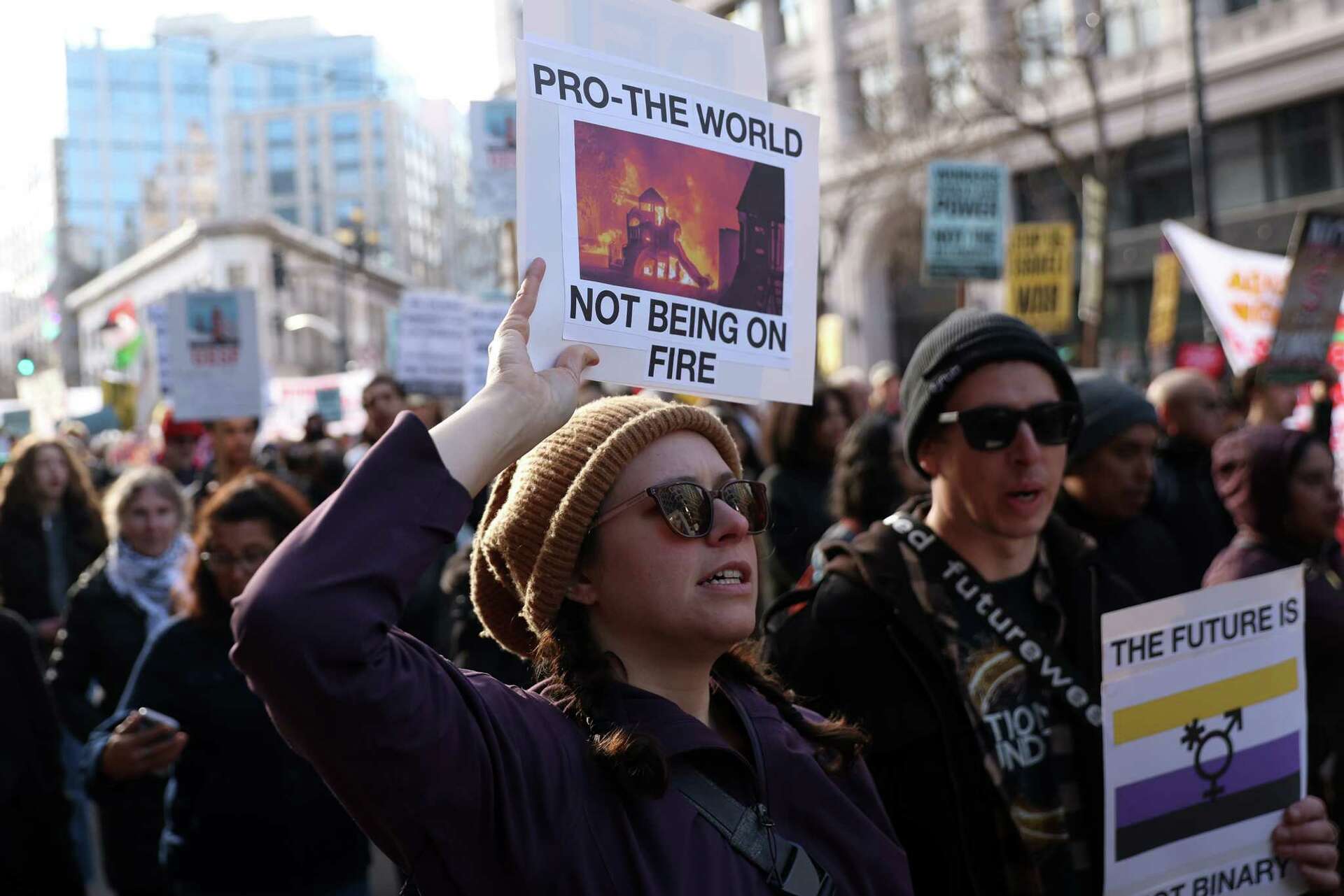 ‘We Fight Back’: Broad coalition marches in S.F. against Trump