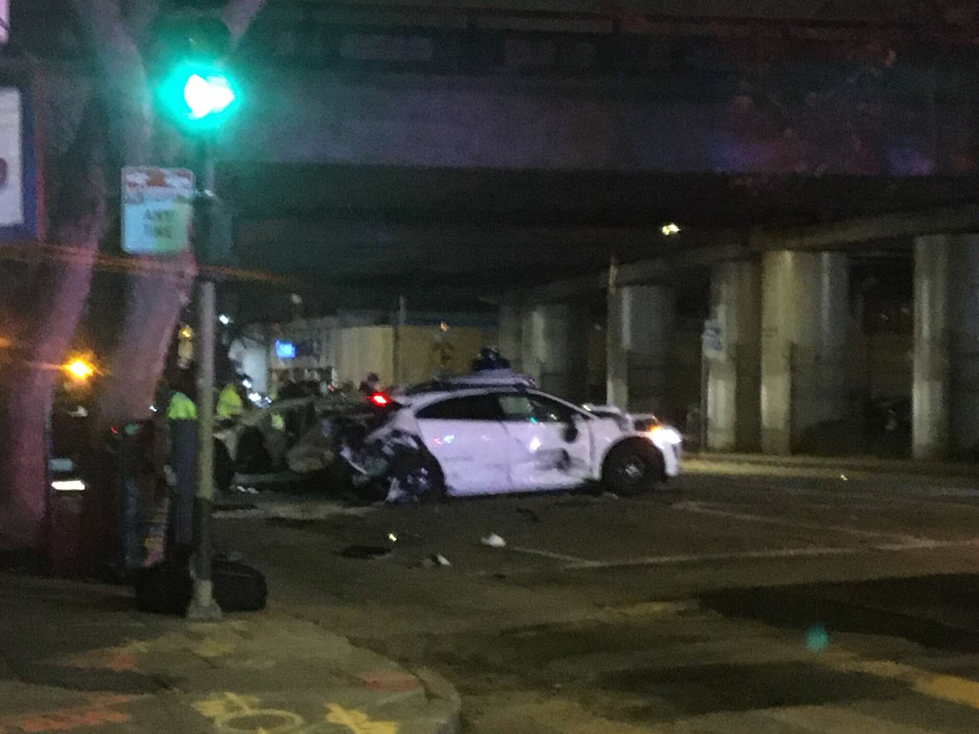 One person, dog dead in multicar accident in SF's SoMa district