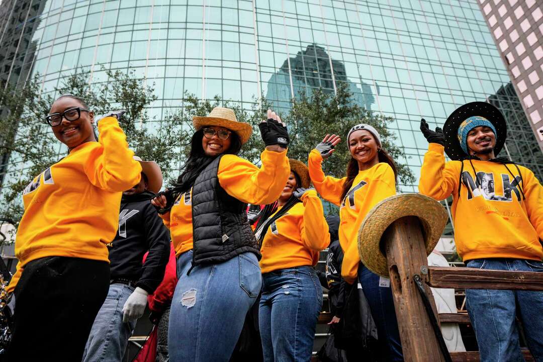 Hundreds turn out in bracing cold for Houston's MLK Day parades