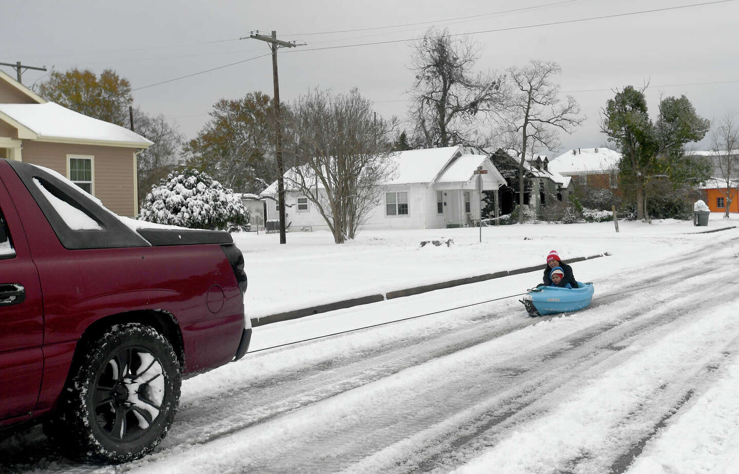 The January 2025 storm created the most snow for Beaumont since 1895