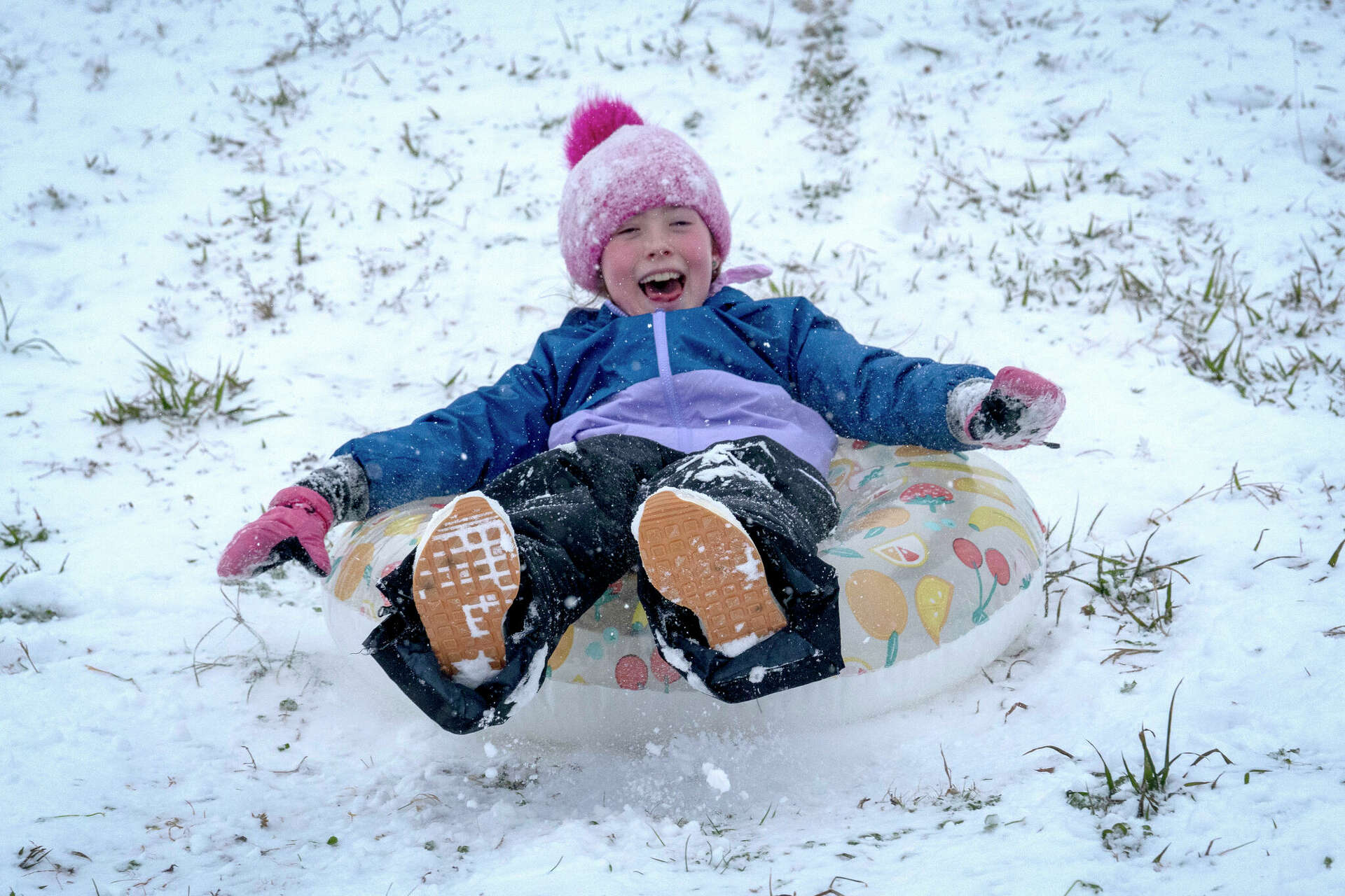 Rare snowfall to record heat: Houston's winter in three charts