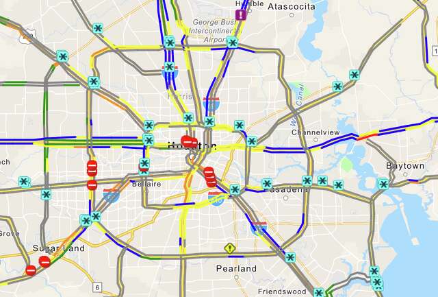 Dangerous ice reported on more than 40 major Houston roads