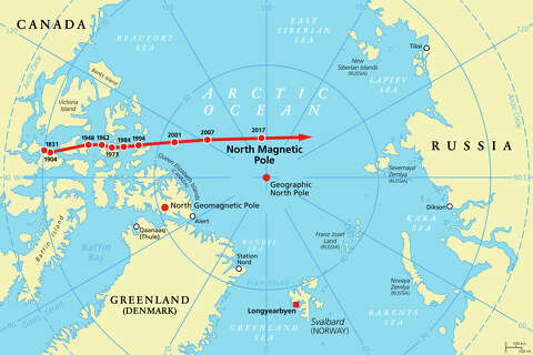NOAA updates World Magnetic Model tracking drift toward Russia