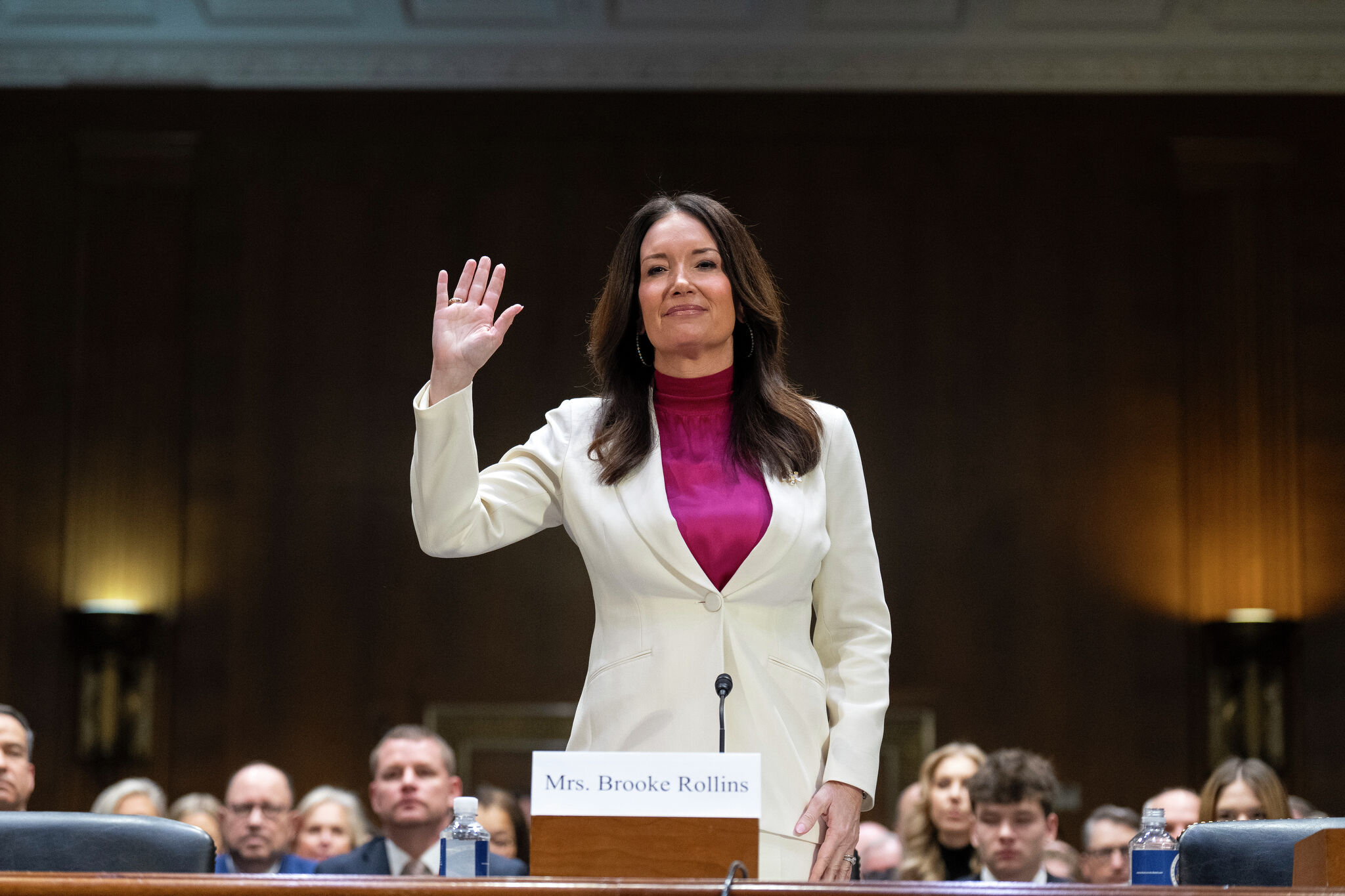 Senators press Brooke Rollins on trade war's impact on farmers