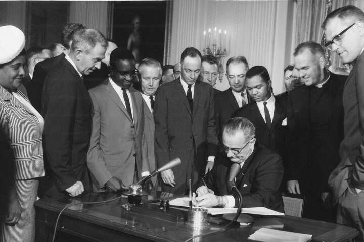 Donald Trump revoked a key piece of Lyndon B. Johnson's agenda