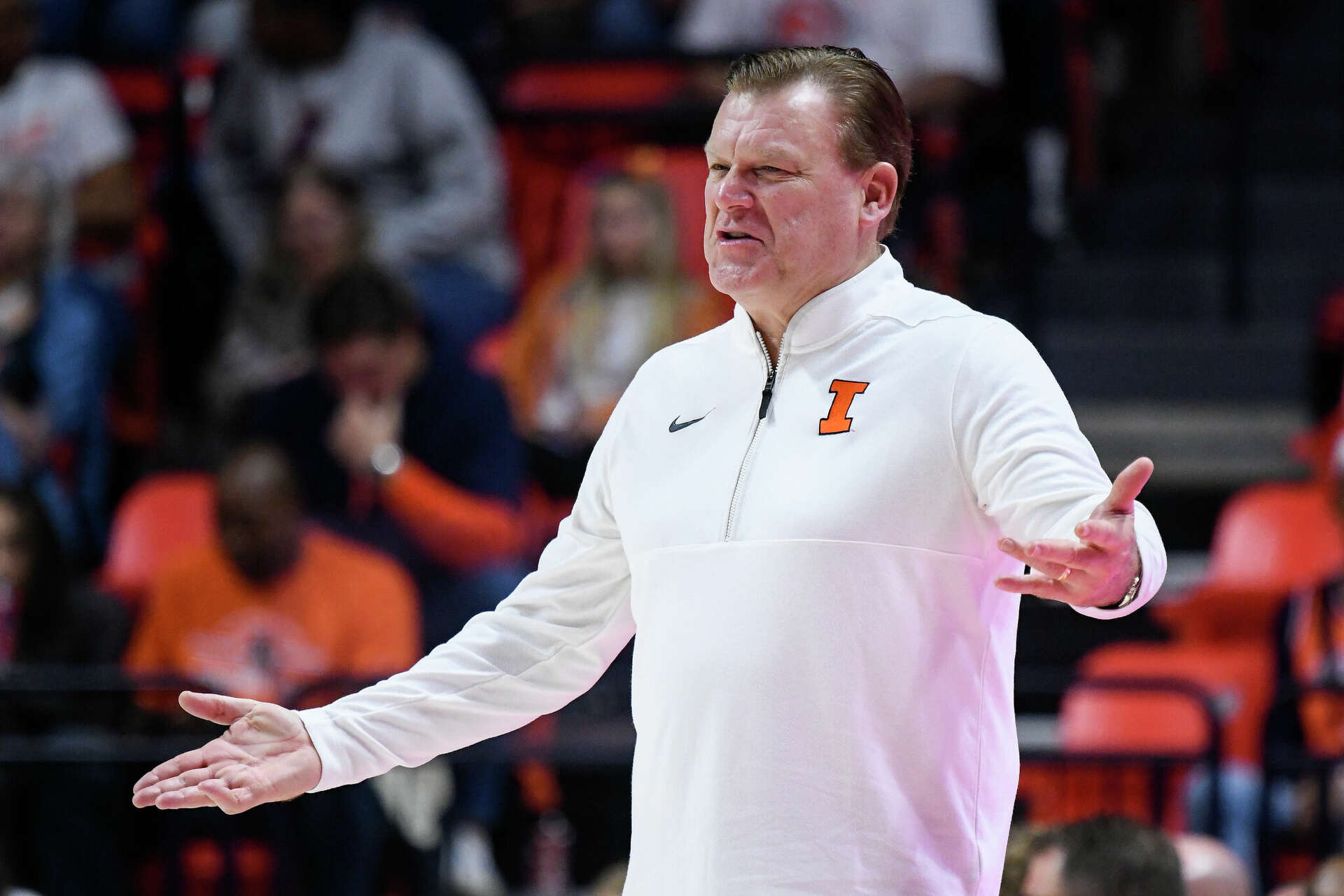 Brad Underwood addresses Illinois illness woes vs Maryland basketball
