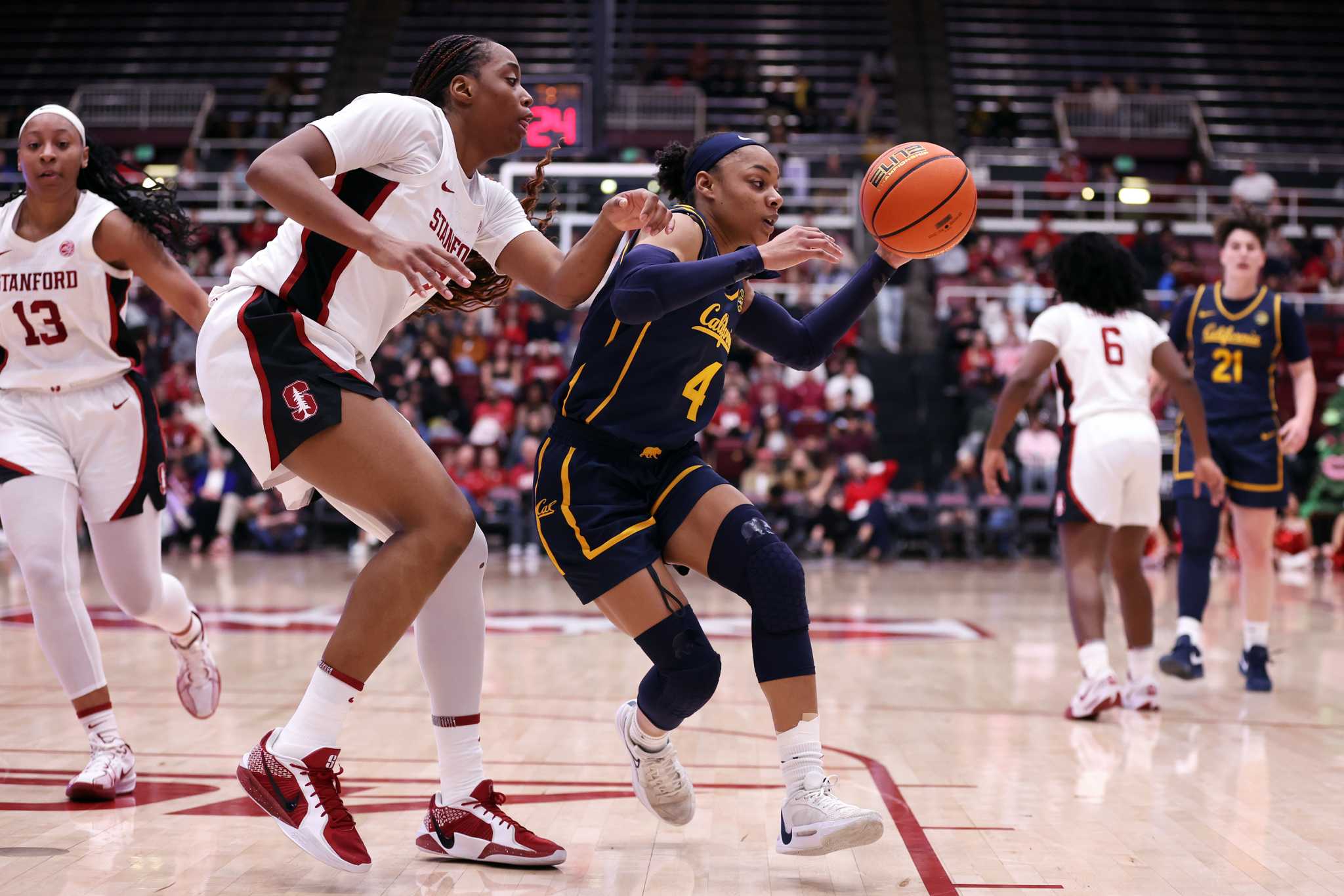Cal women withstand Stanford rally to complete rare sweep of Cardinal