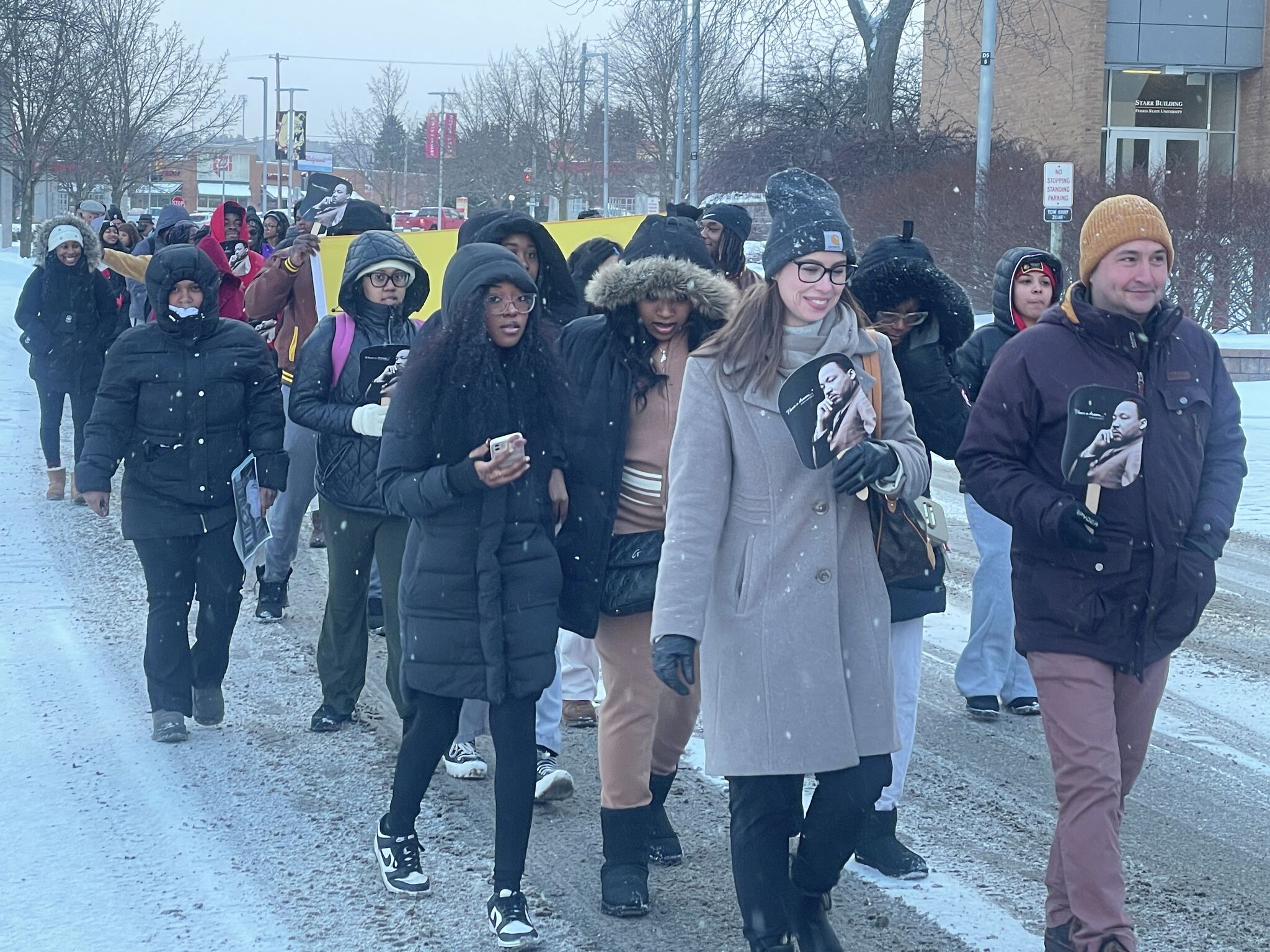 Ferris State University in Big Rapids Michigan hosts Freedom March