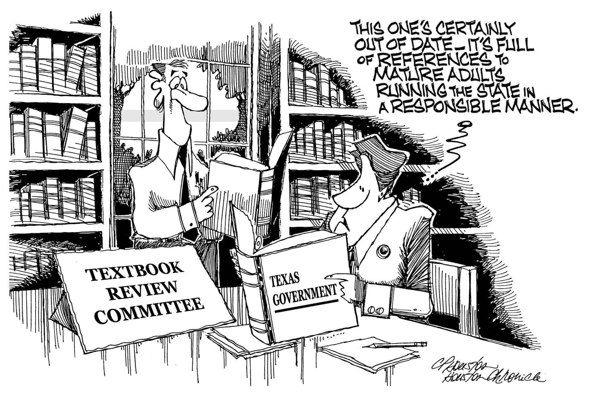 Clyde Peterson, the cartoonist who signed himself "Houston"
