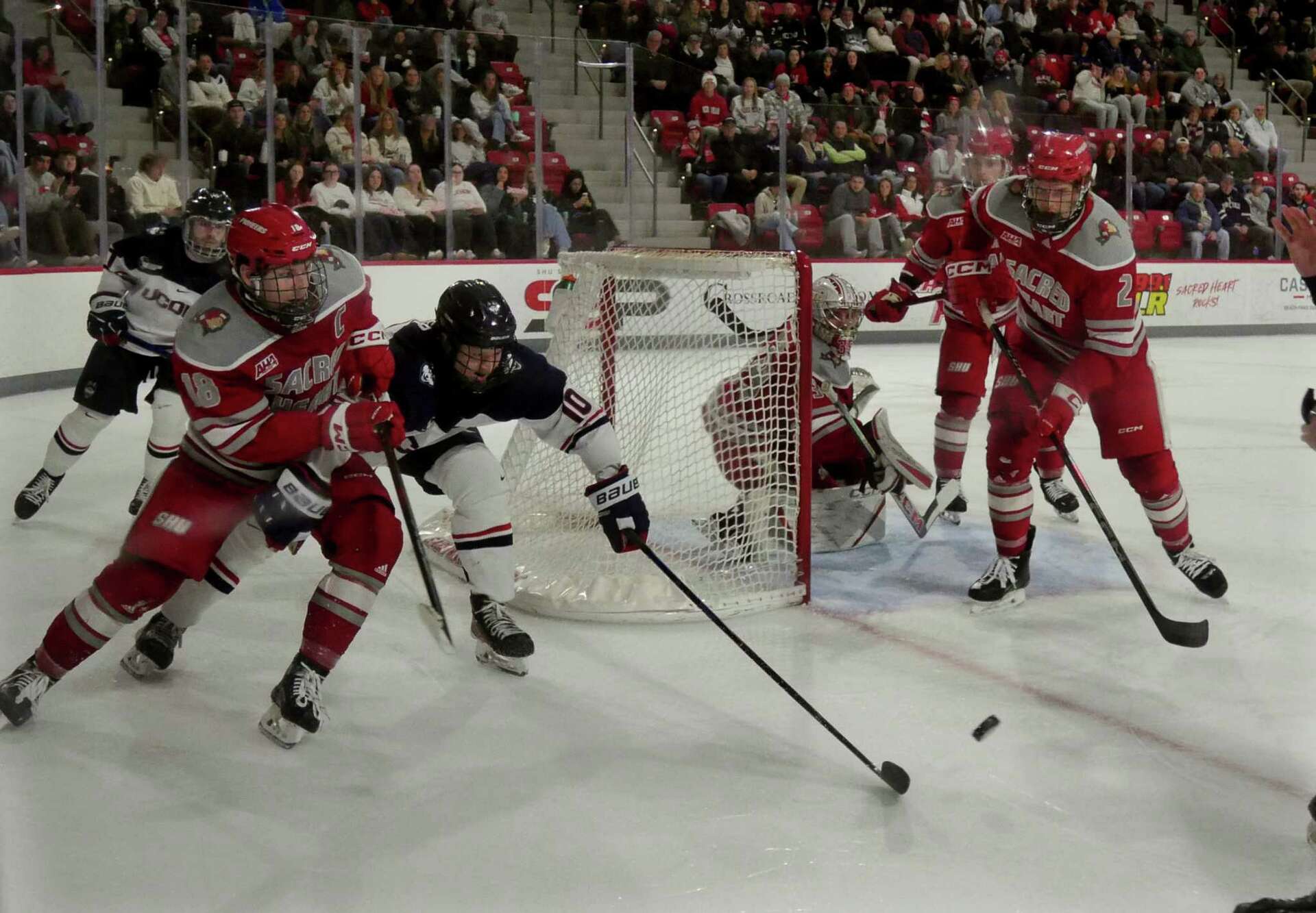UConn hockey shuts out SHU to earn first Connecticut Ice championship