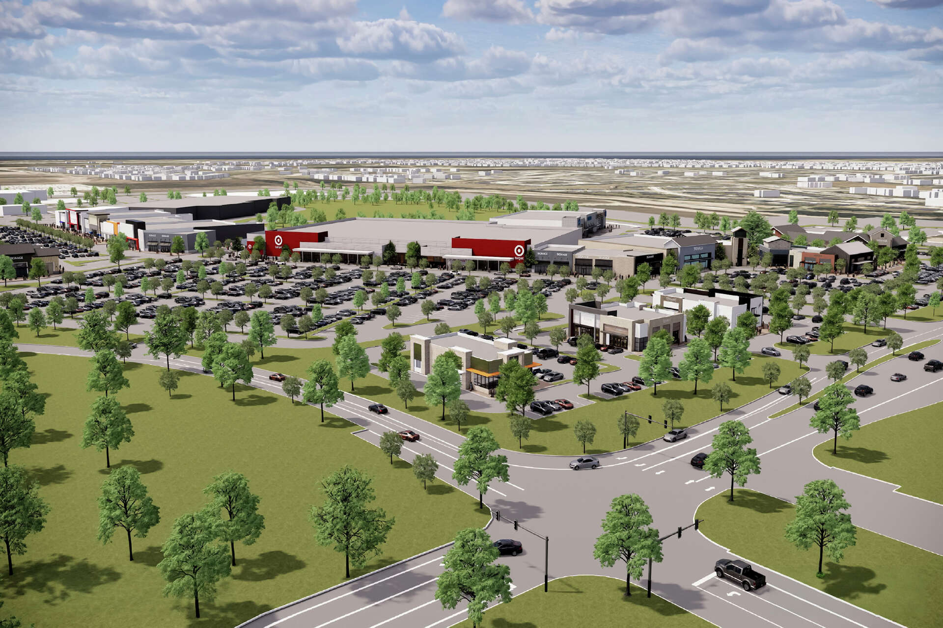 Texas Heritage Marketplace, Target break ground in Katy, Waller County