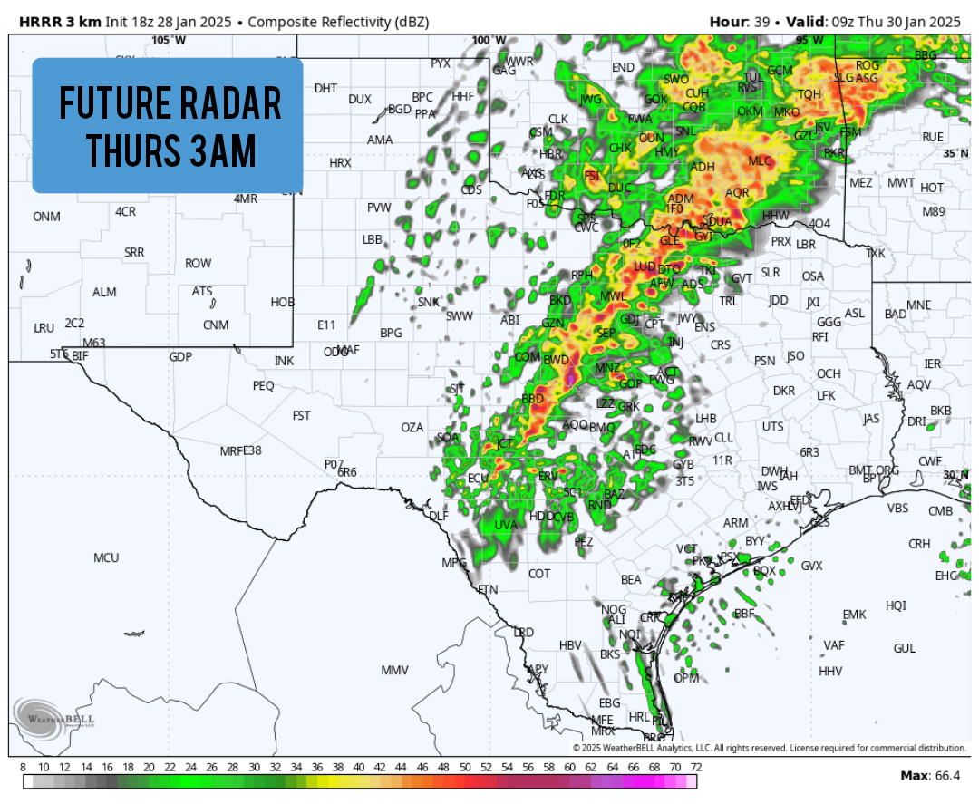 Texas severe storms develop tonight and Thursday. Here’s where.
