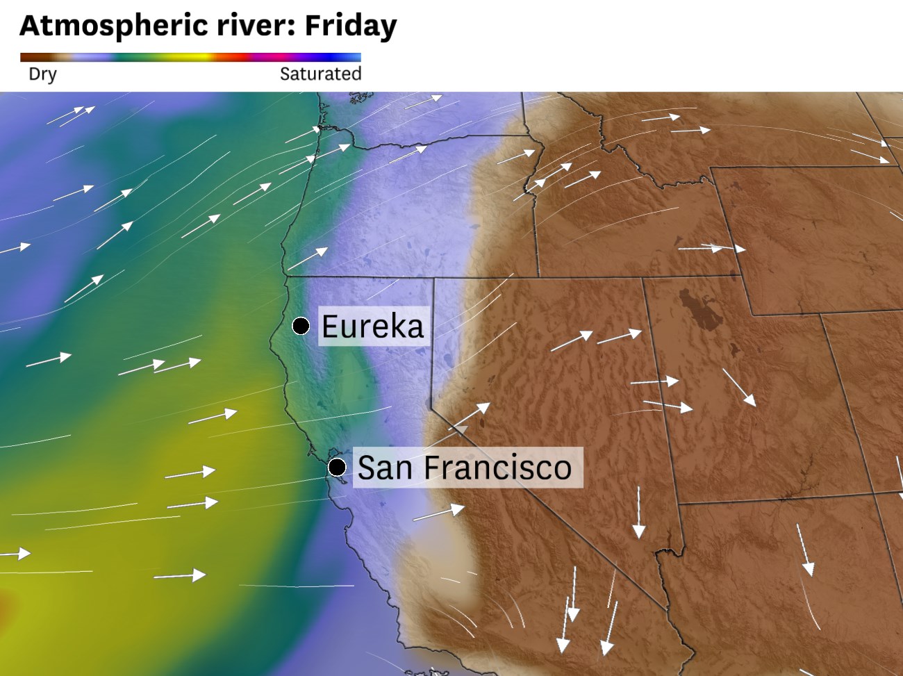 Atmospheric-river storm to bring rain to Northern California
