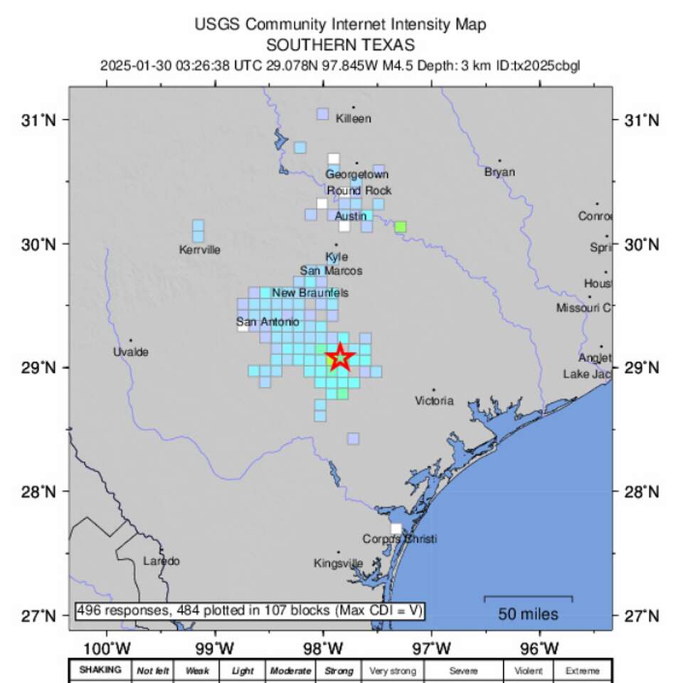 Magnitude 4.5 earthquake felt in San Antonio, South Texas