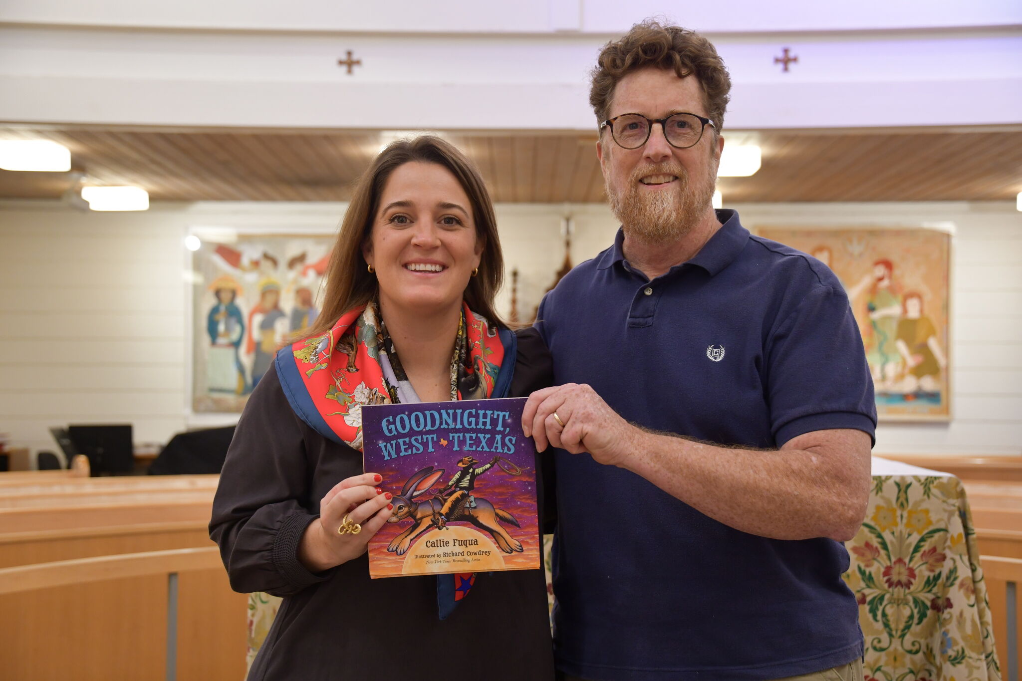 Midland author Callie Fuqua reads "Goodnight West Texas" to students