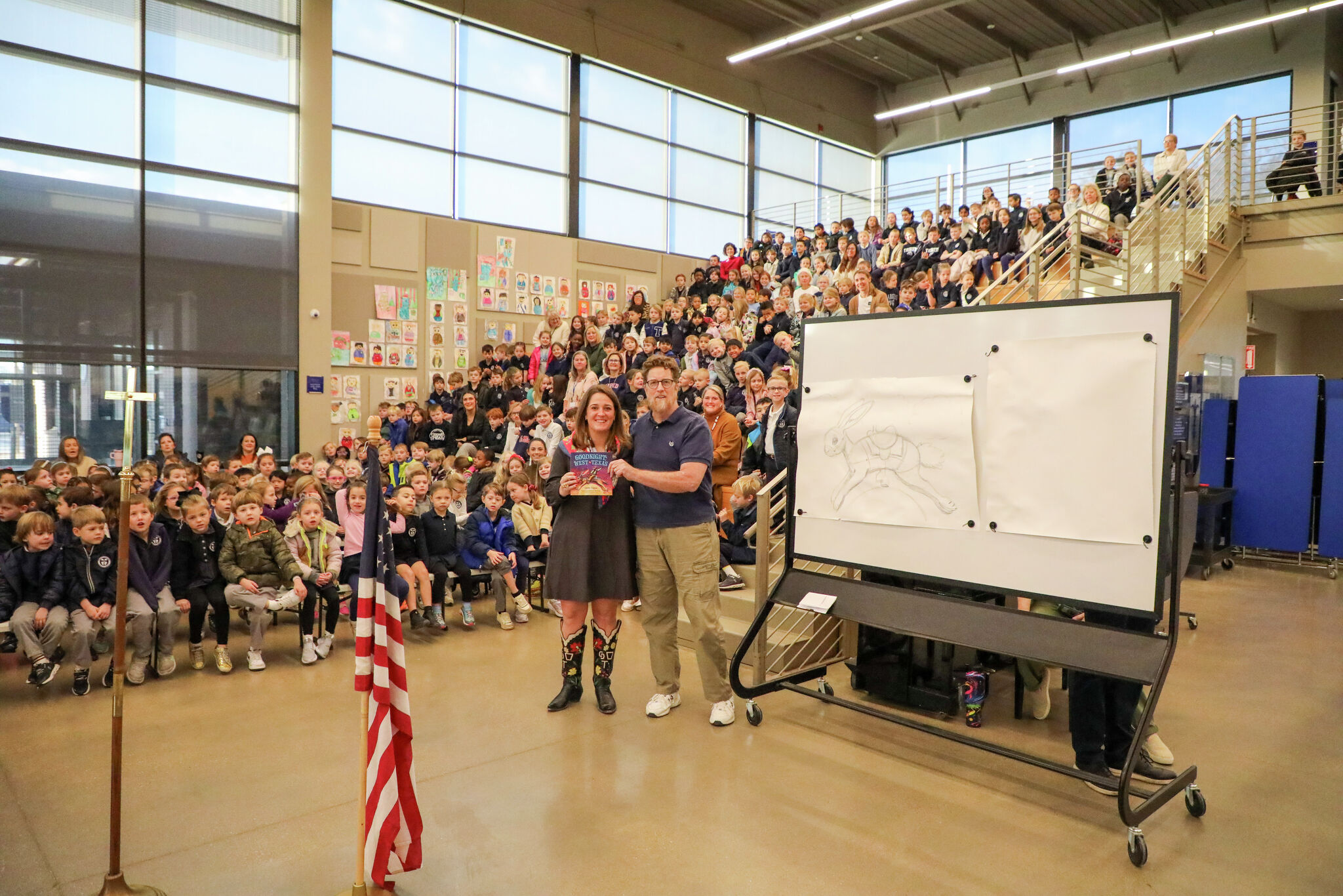 Illustrator Richard Cowdrey shares journey with Trinity School student