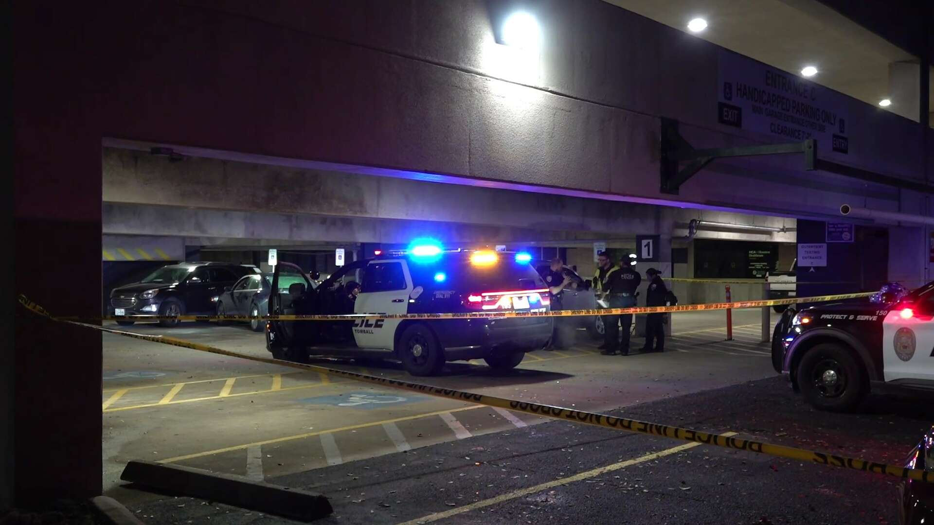 Man in custody after chase, jumping from garage, police say