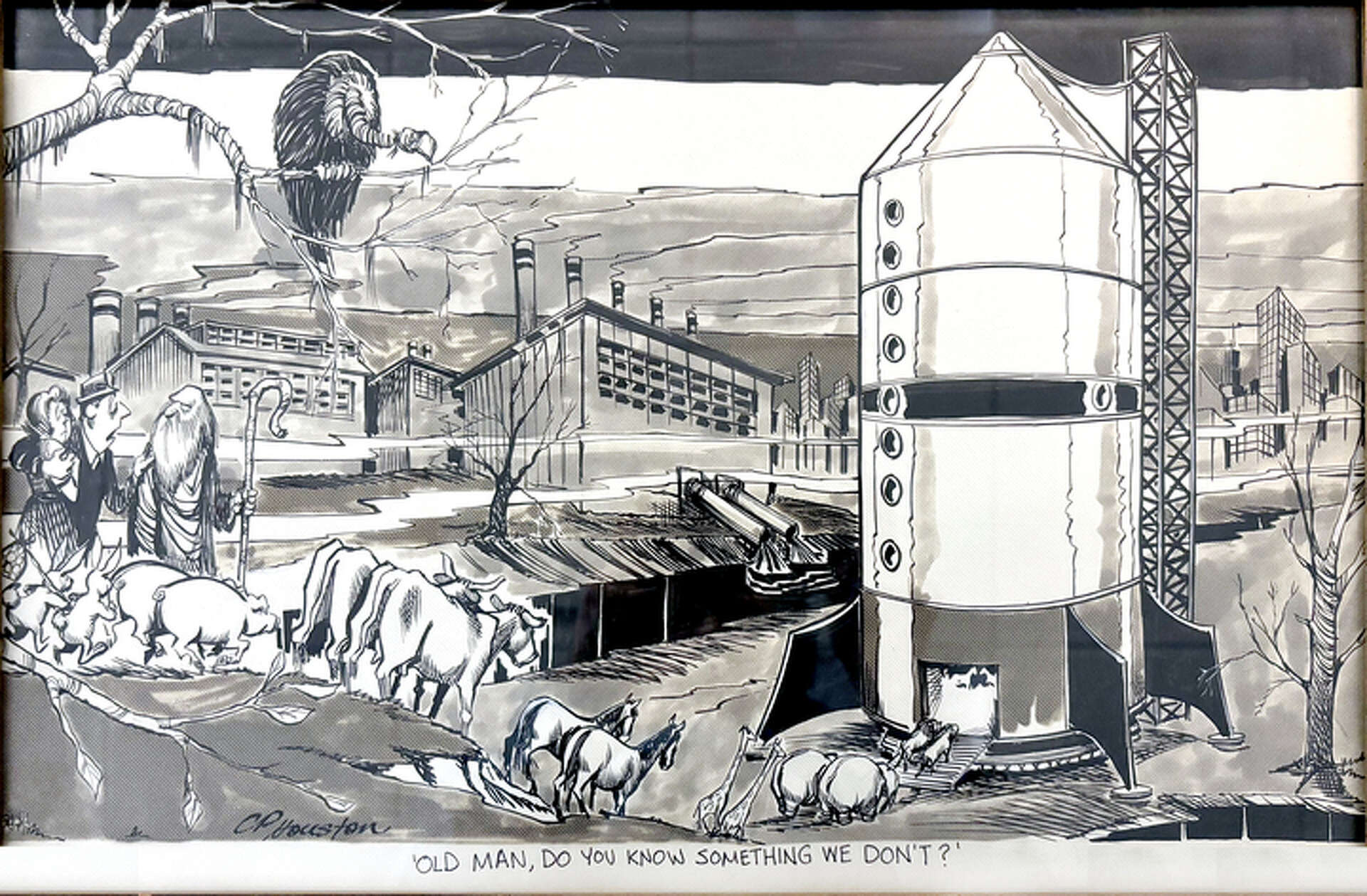 Clyde Peterson, the cartoonist who signed himself "Houston"