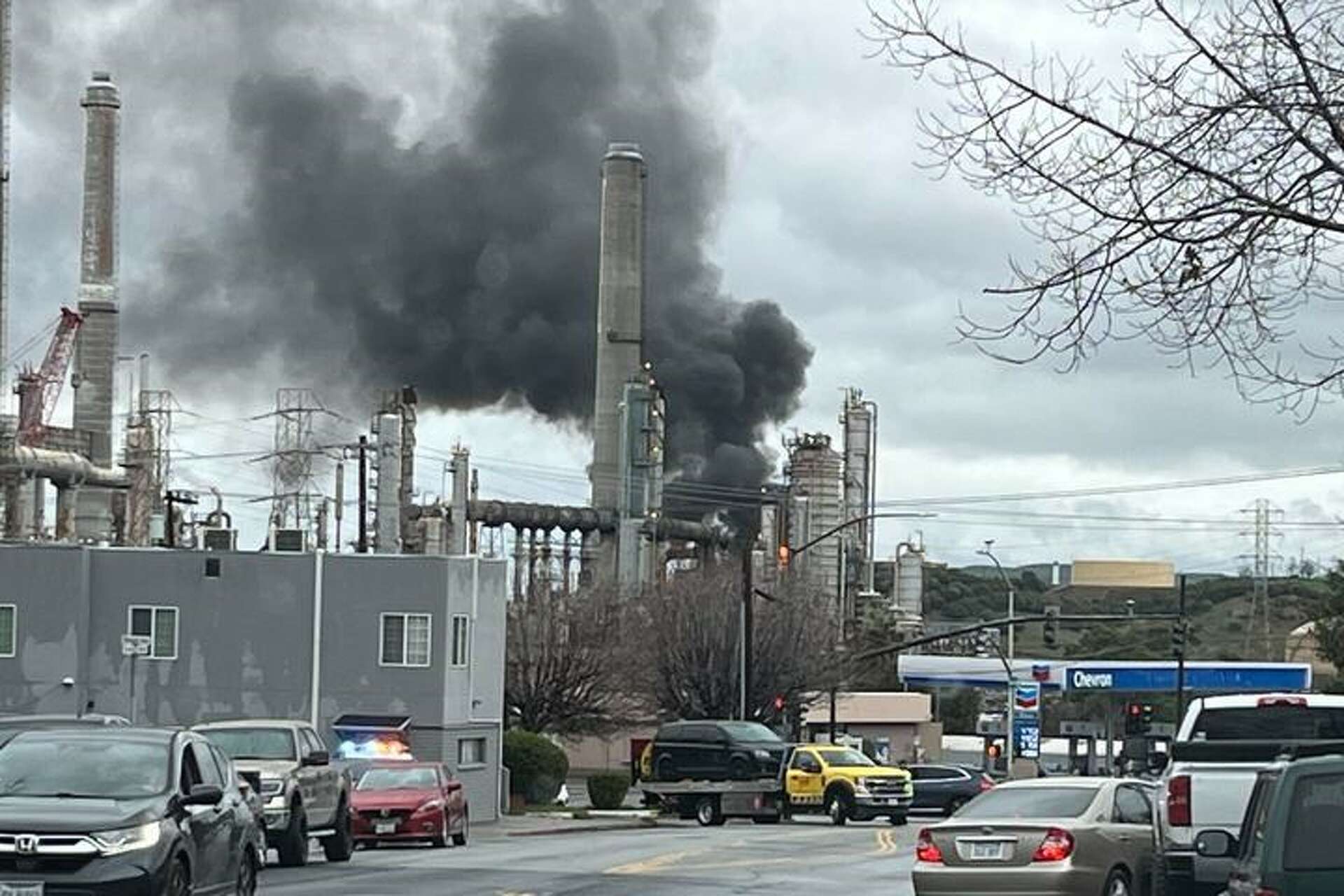 East Bay refinery fire caused by hydrocarbon leak, officials say