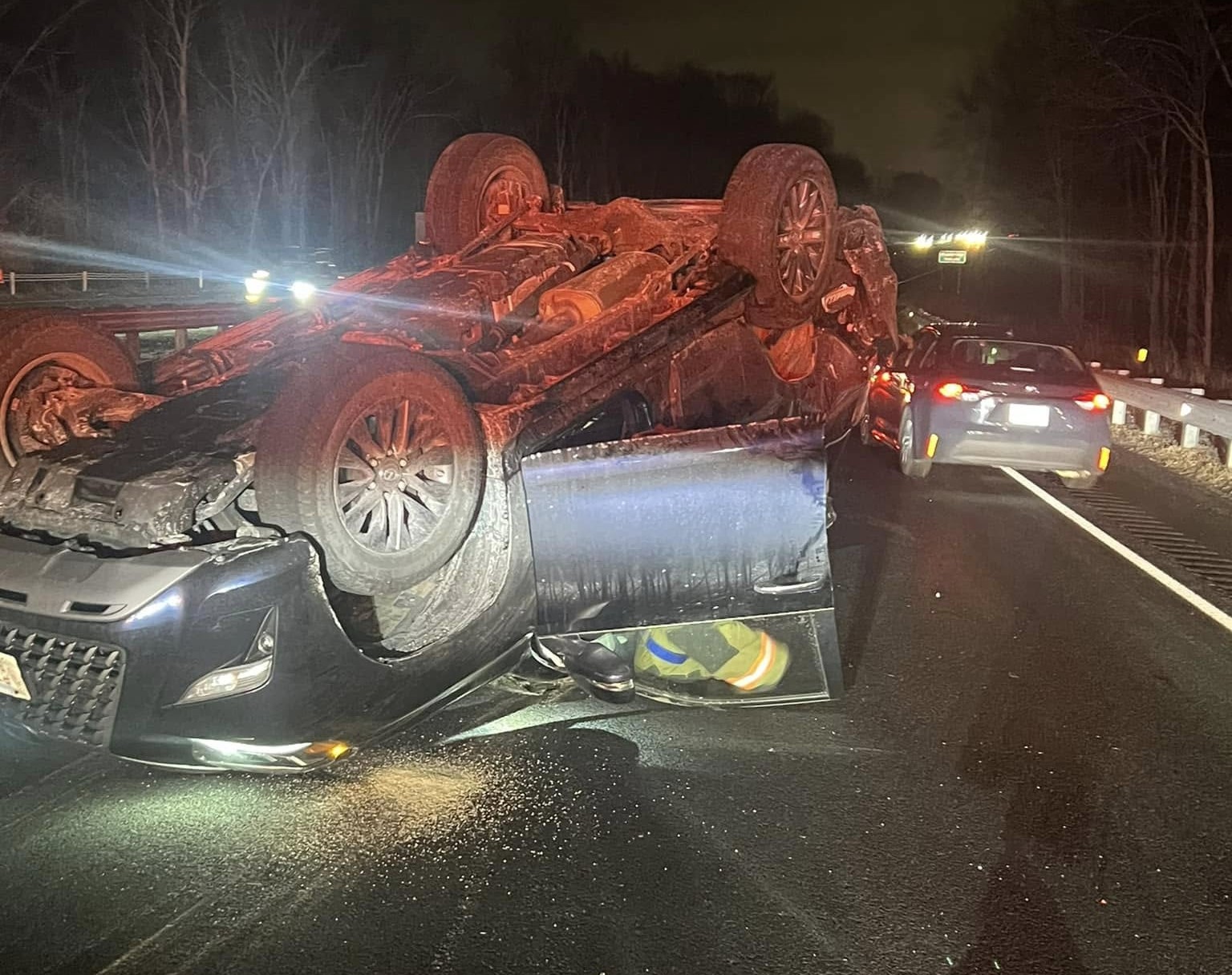 Route 15 crash in Orange sends three to hospital, fire department says