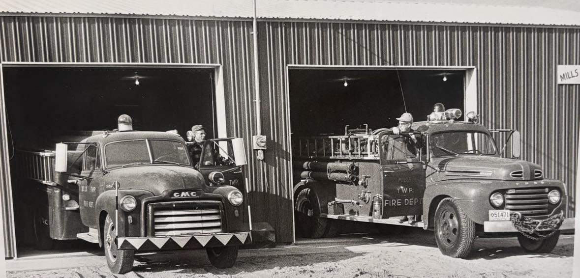 Mills first fire station in chief's barn