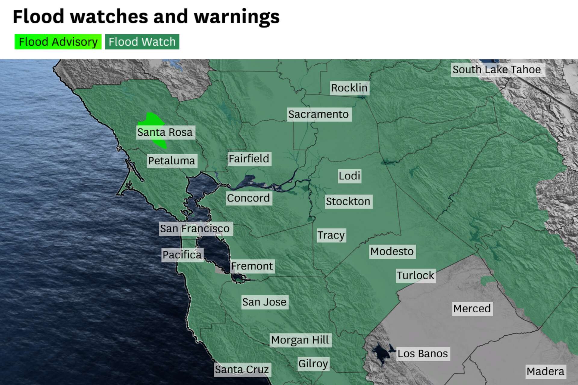 Atmospheric river-fueled storm in California prompts flood alerts